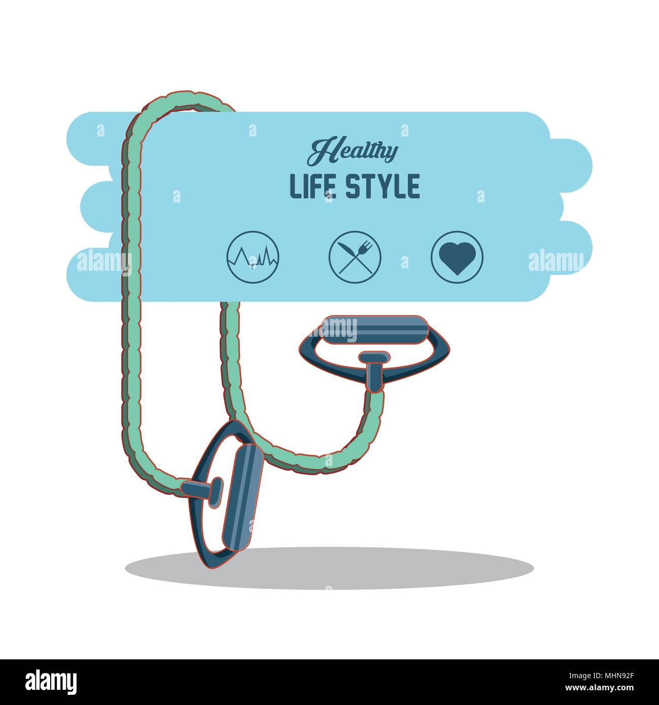 healthy lifestyle set icons vector illustration design Stock Vector ...