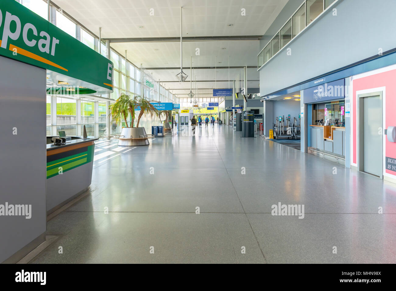 Interior of Ebbsfleet international station Stock Photo - Alamy
