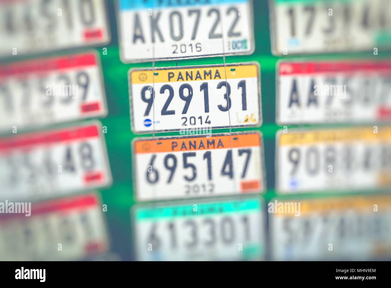 Panama license plates hi-res stock photography and images - Alamy