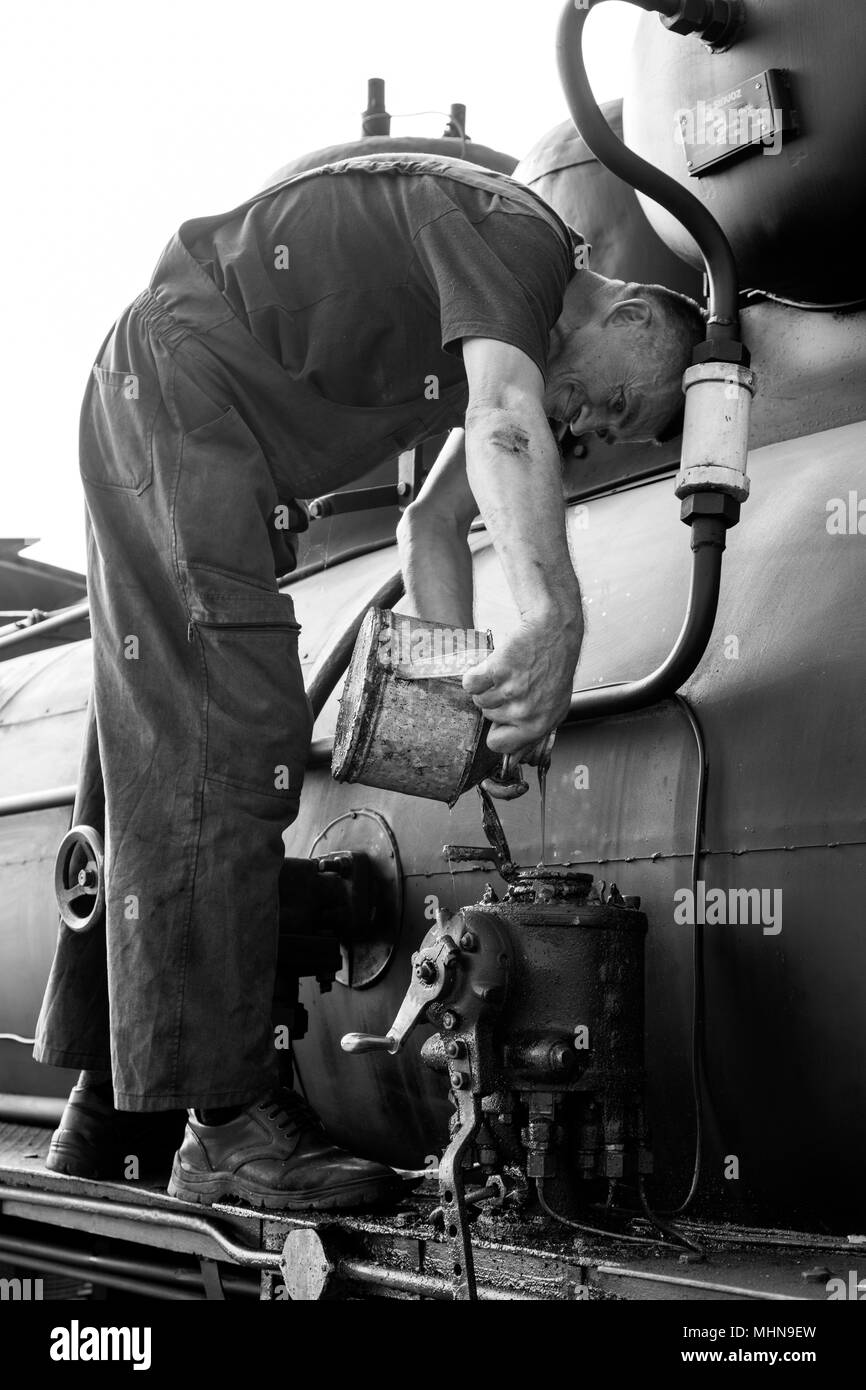 Sargan eight narrow gauge railway Black and White Stock Photos & Images ...