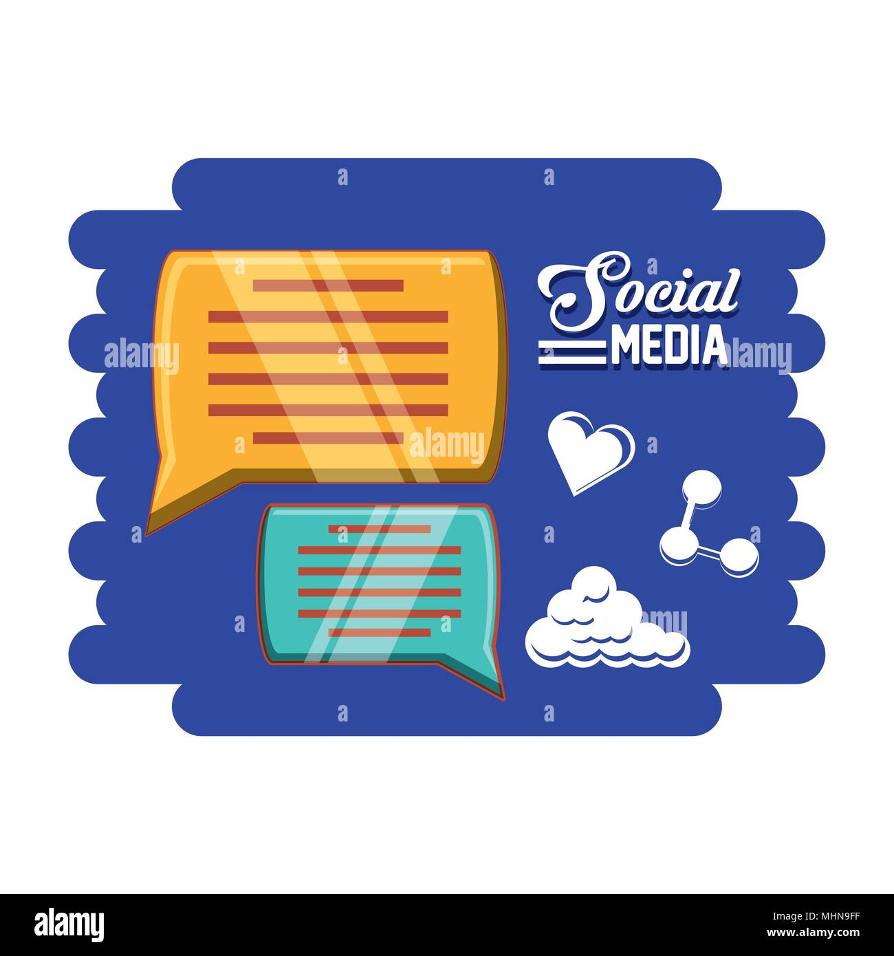 social media set icons vector illustration design Stock Vector Image ...