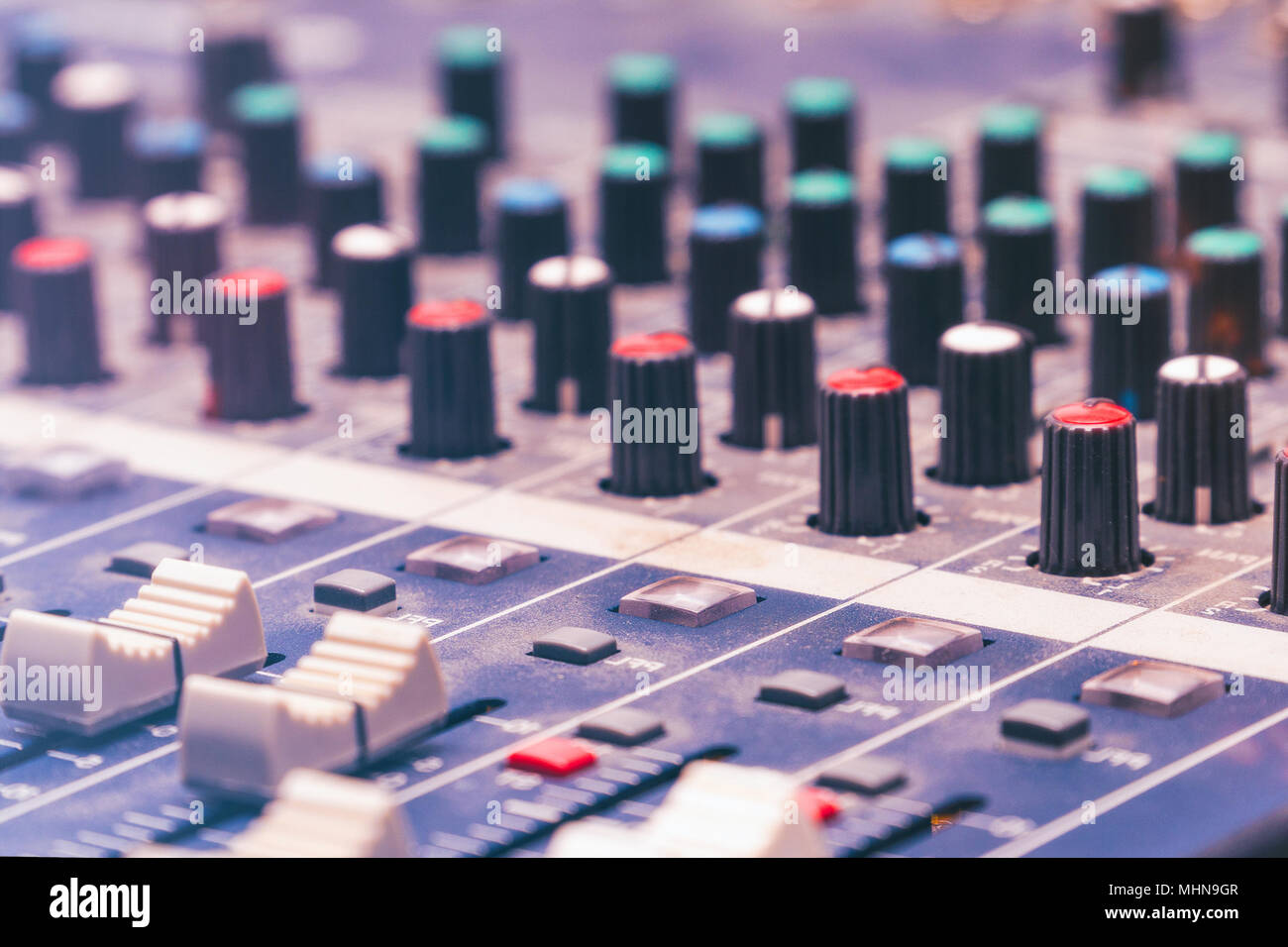 Mixing console in the Studio Stock Photo - Alamy