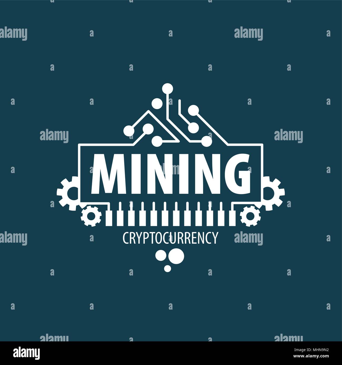 Mining gear logo hi-res stock photography and images - Alamy
