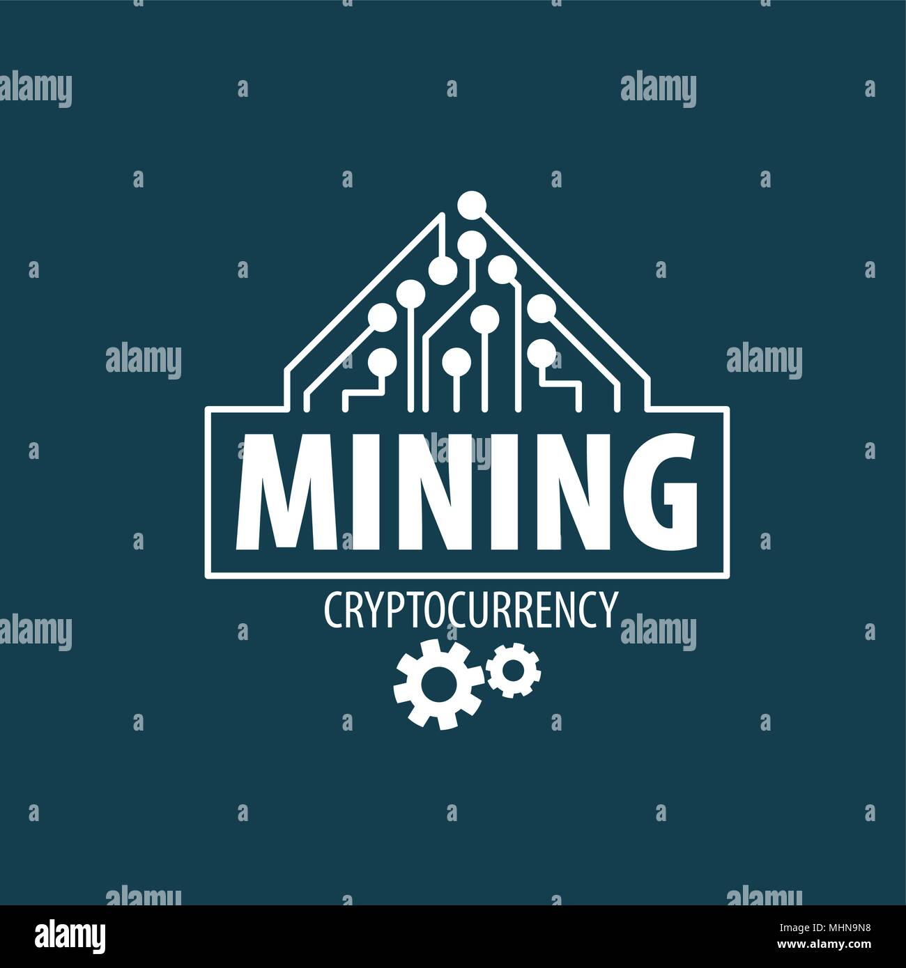 Mining gear logo hi-res stock photography and images - Alamy