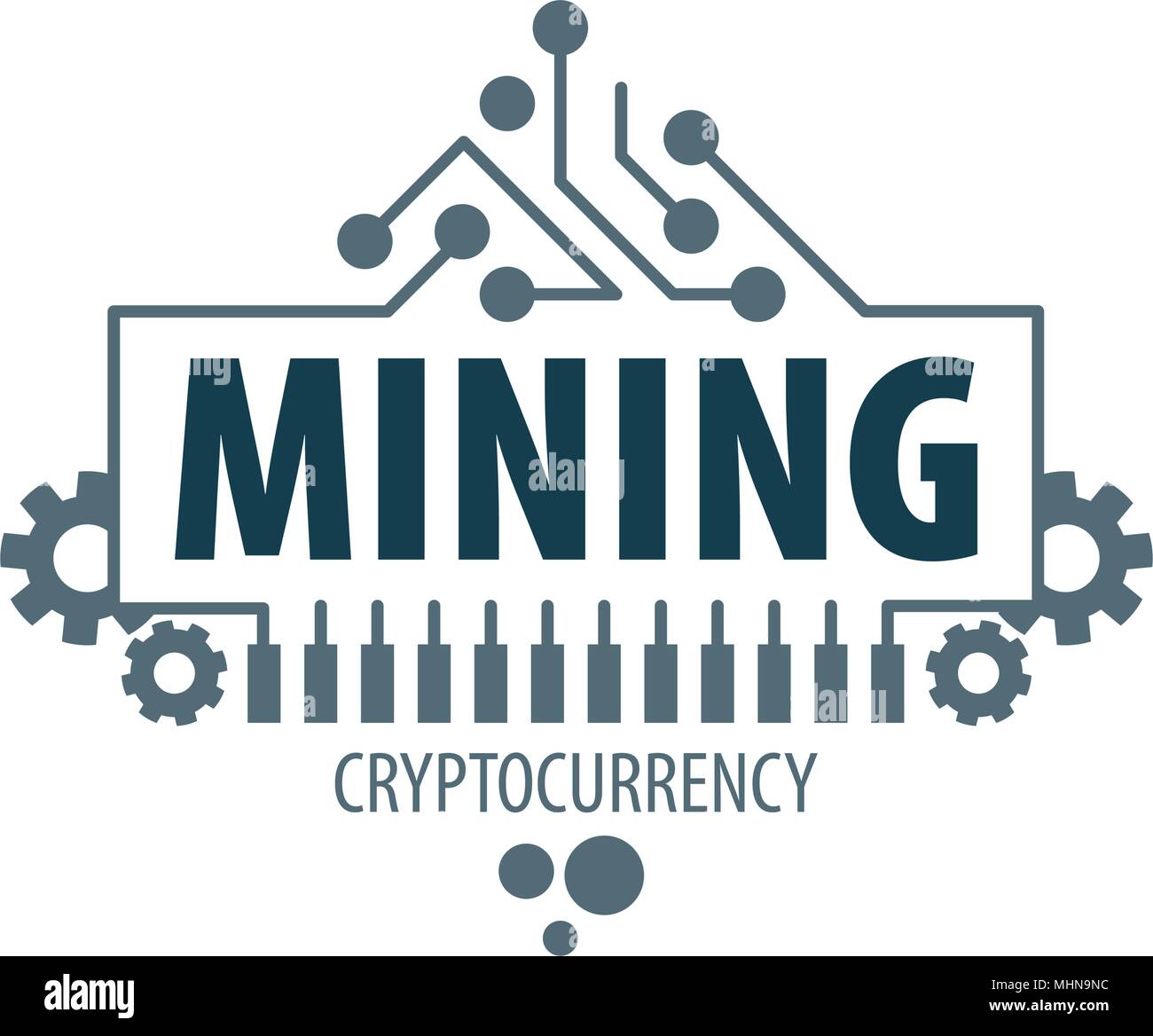Mining gear logo hi-res stock photography and images - Alamy