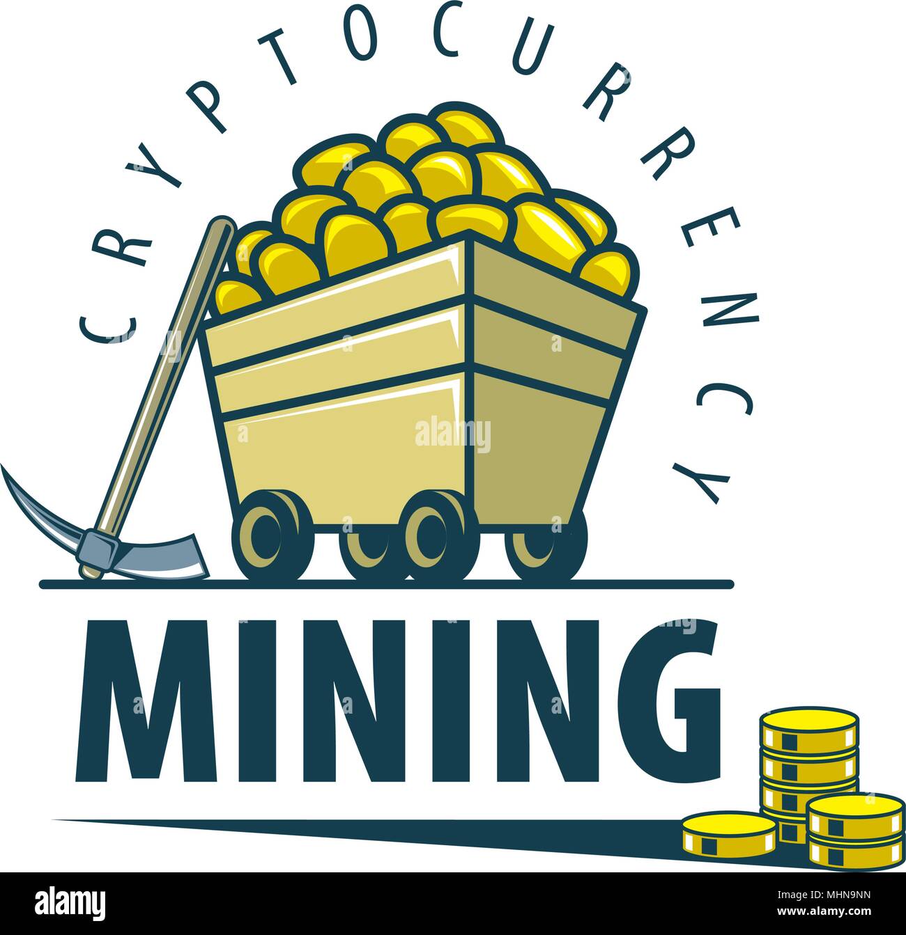 Digital currency mining Stock Vector Image & Art - Alamy