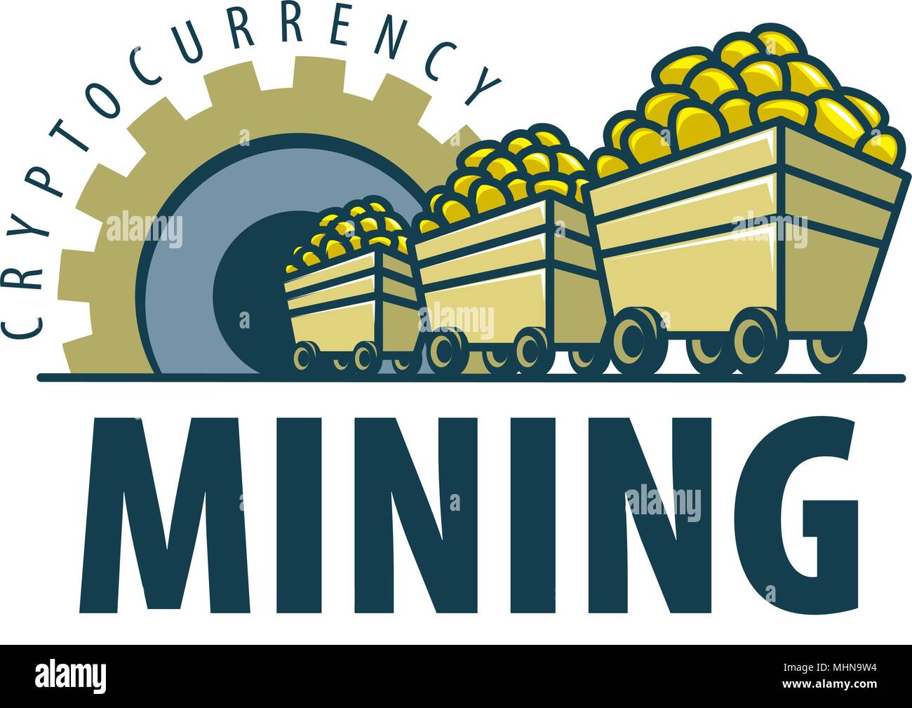 Digital currency mining Stock Vector Image & Art - Alamy