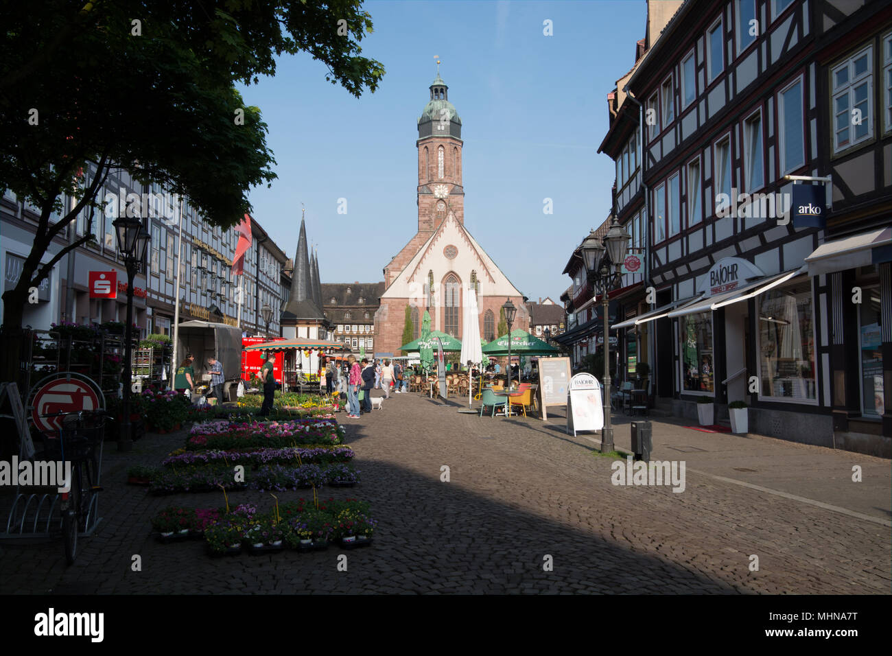 The Saturday morning market held between the famous timber framed ...