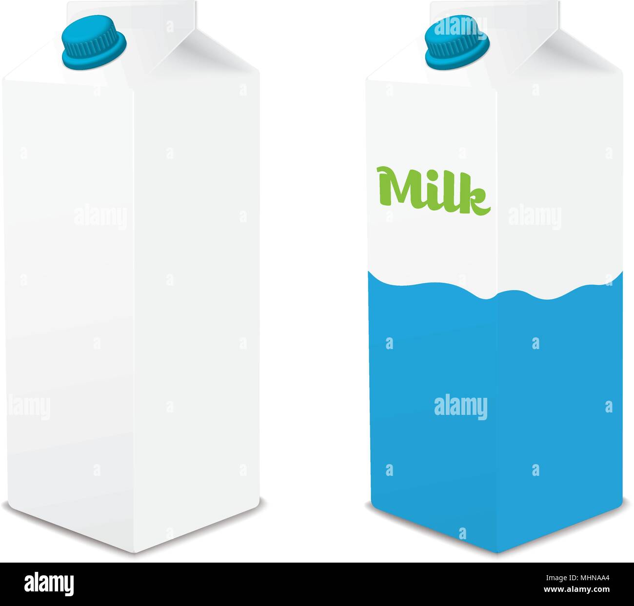 Milk cartons vector hi-res stock photography and images - Alamy
