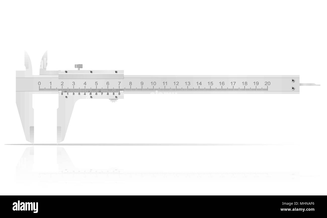 metal caliper for accurate measurements vector illustration isolated on ...