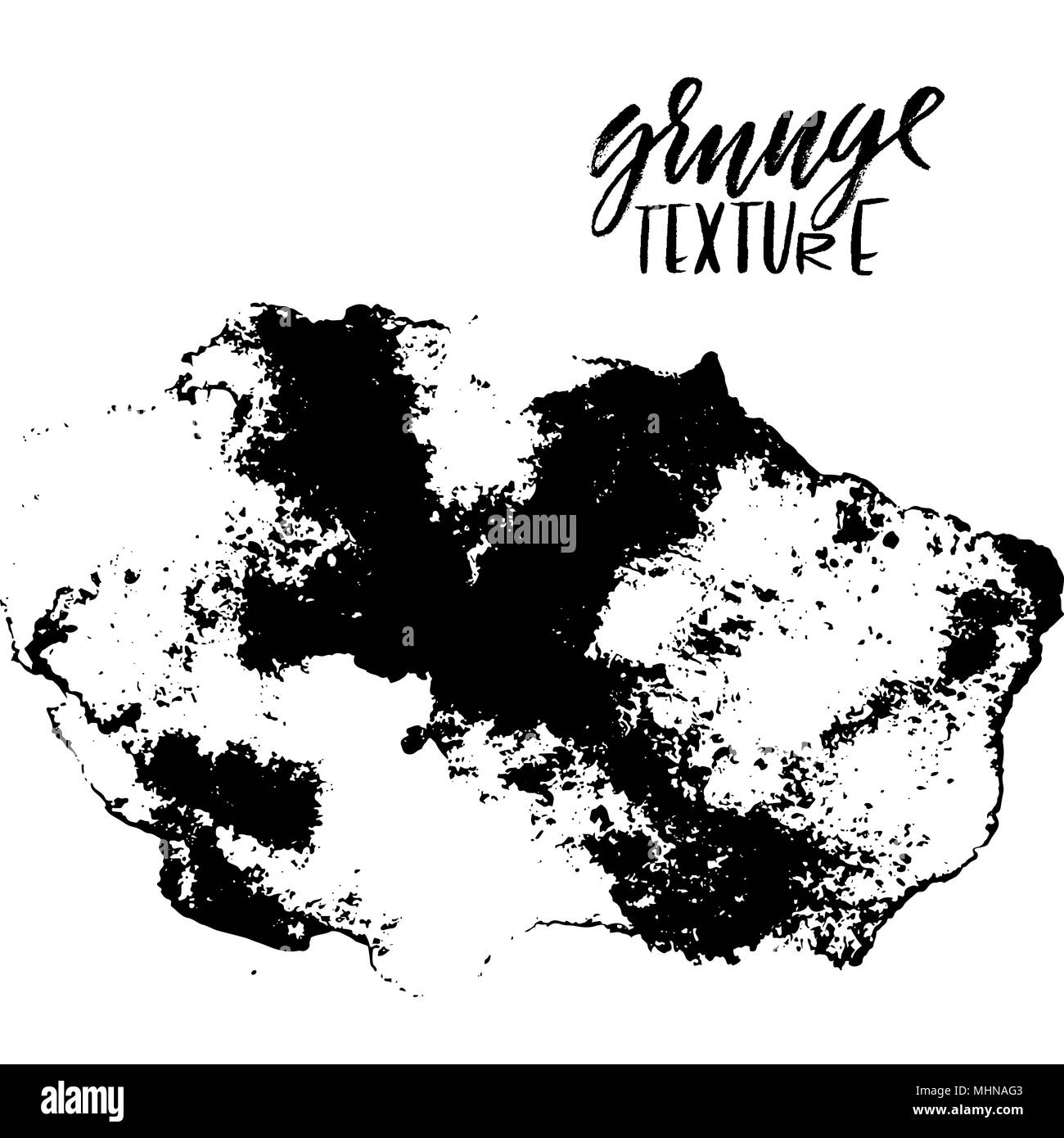 Ink vector splash. Vector illustration. Grunge hand drawn watercolor ...