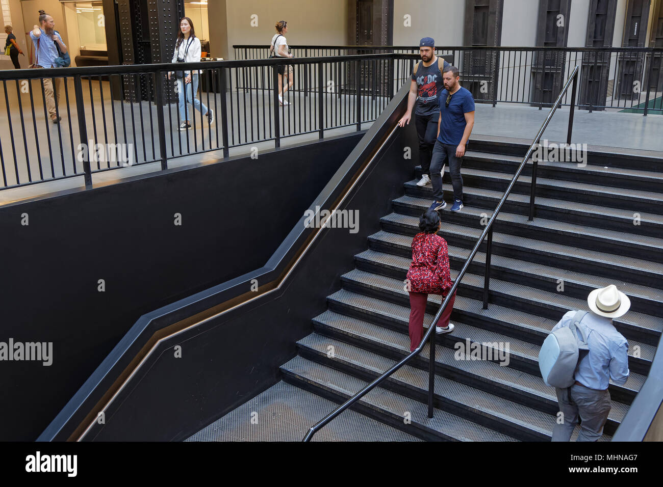 LONDON, GREAT BRITAIN, April 20, 2018 : Inside Tate Modern Gallery ...
