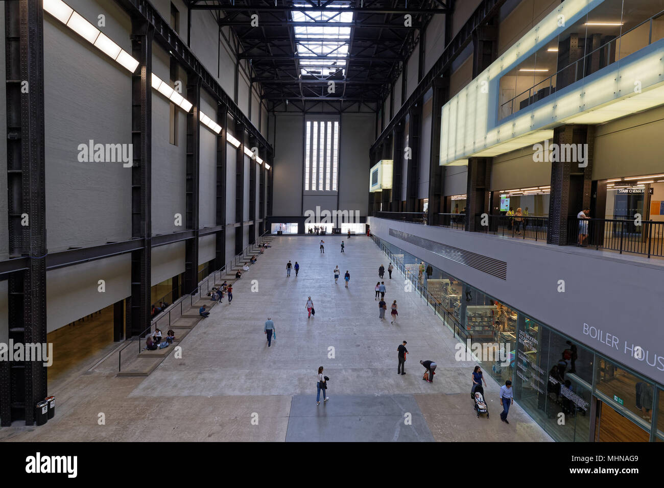 LONDON, GREAT BRITAIN, April 20, 2018 : Inside Tate Modern Gallery ...