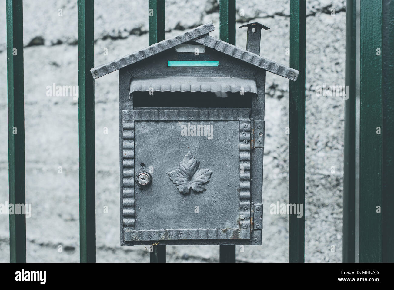 mailbox with surprise - springtime mood - desaturated style image Stock ...