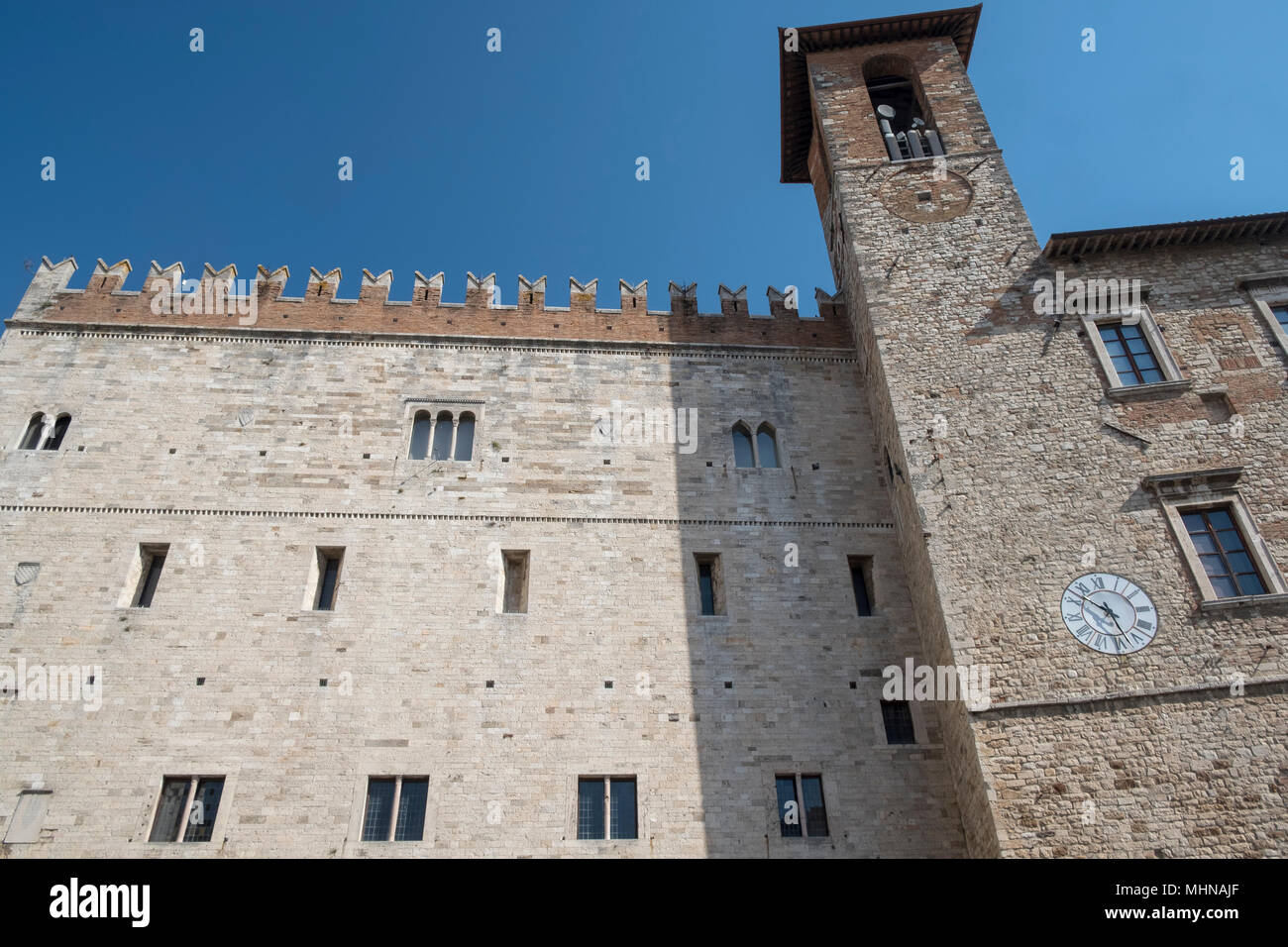 Historic buildings of Todi, Perugia, Umbria, Italy, in the main square ...