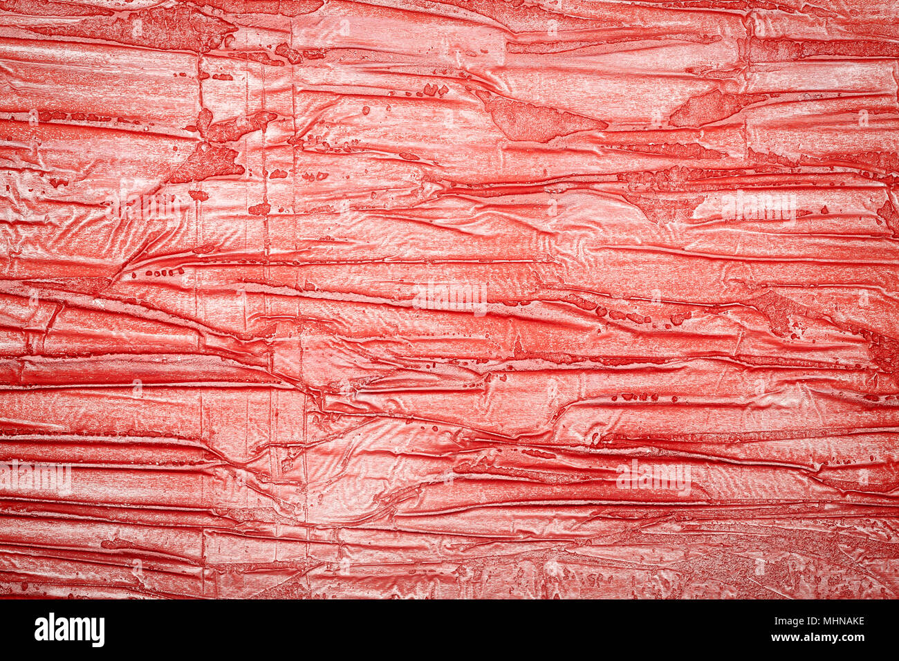 Red bumpy wall stucco texture background, crumpled leather imitation ...