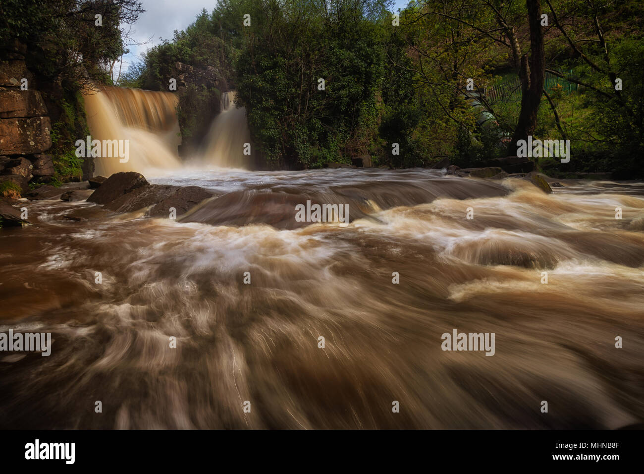 Penllergare waterfall hi-res stock photography and images - Alamy