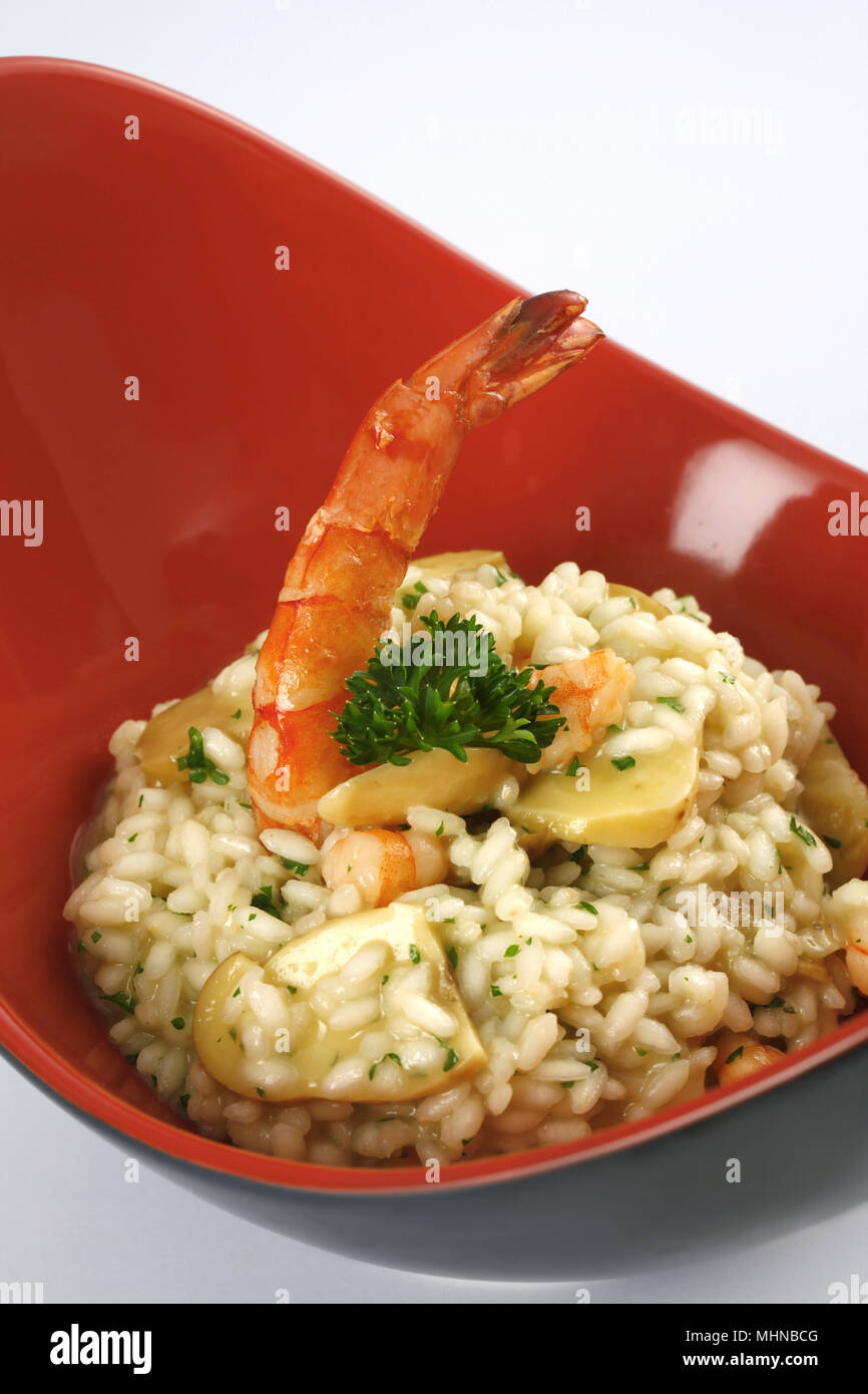Shrimp cilantro risotto hi-res stock photography and images - Alamy