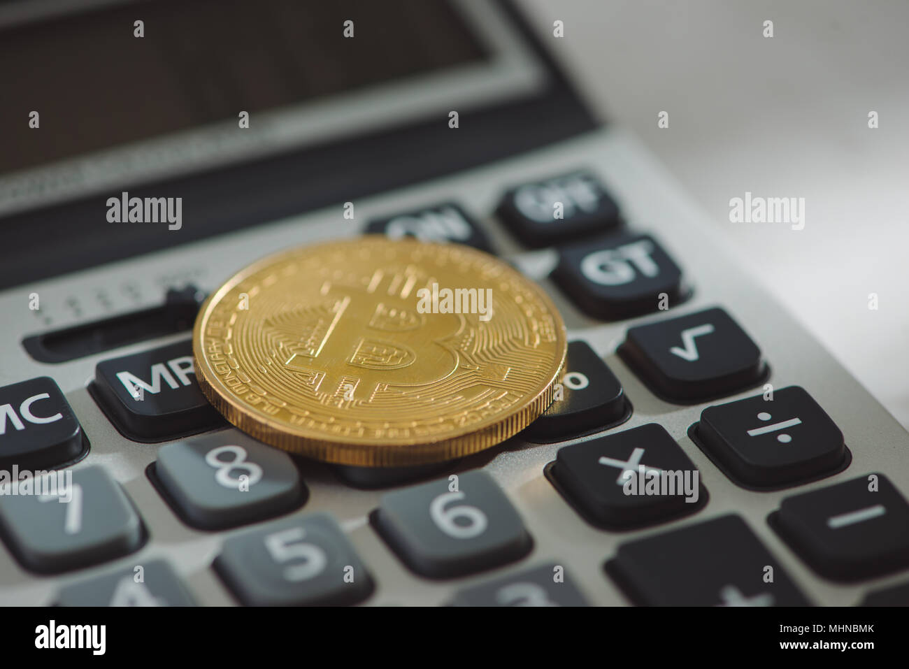Bitcoin calculator hi-res stock photography and images - Alamy