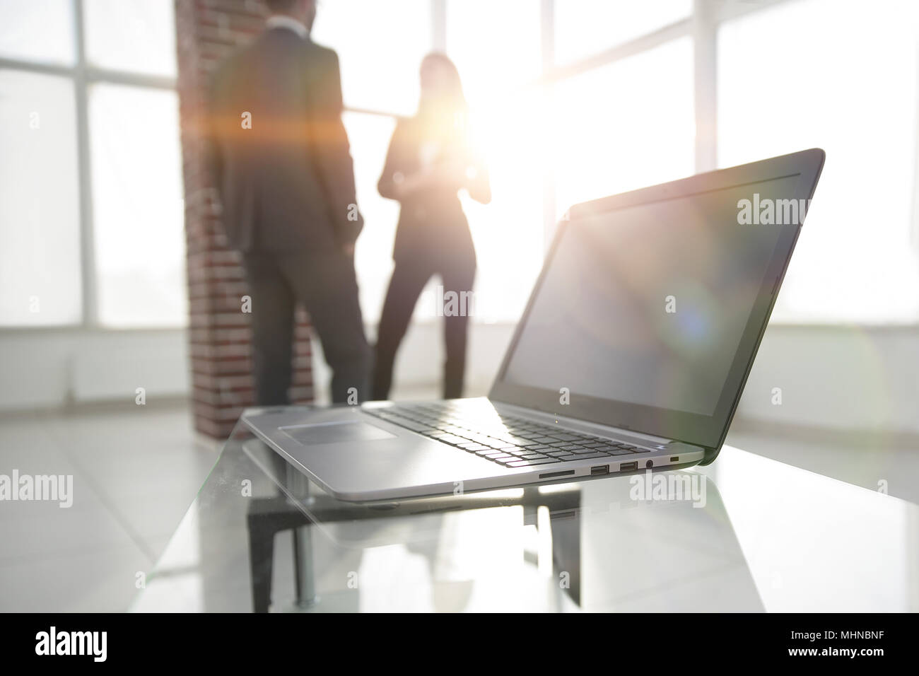 workspace table works in the office with a computer Stock Photo - Alamy