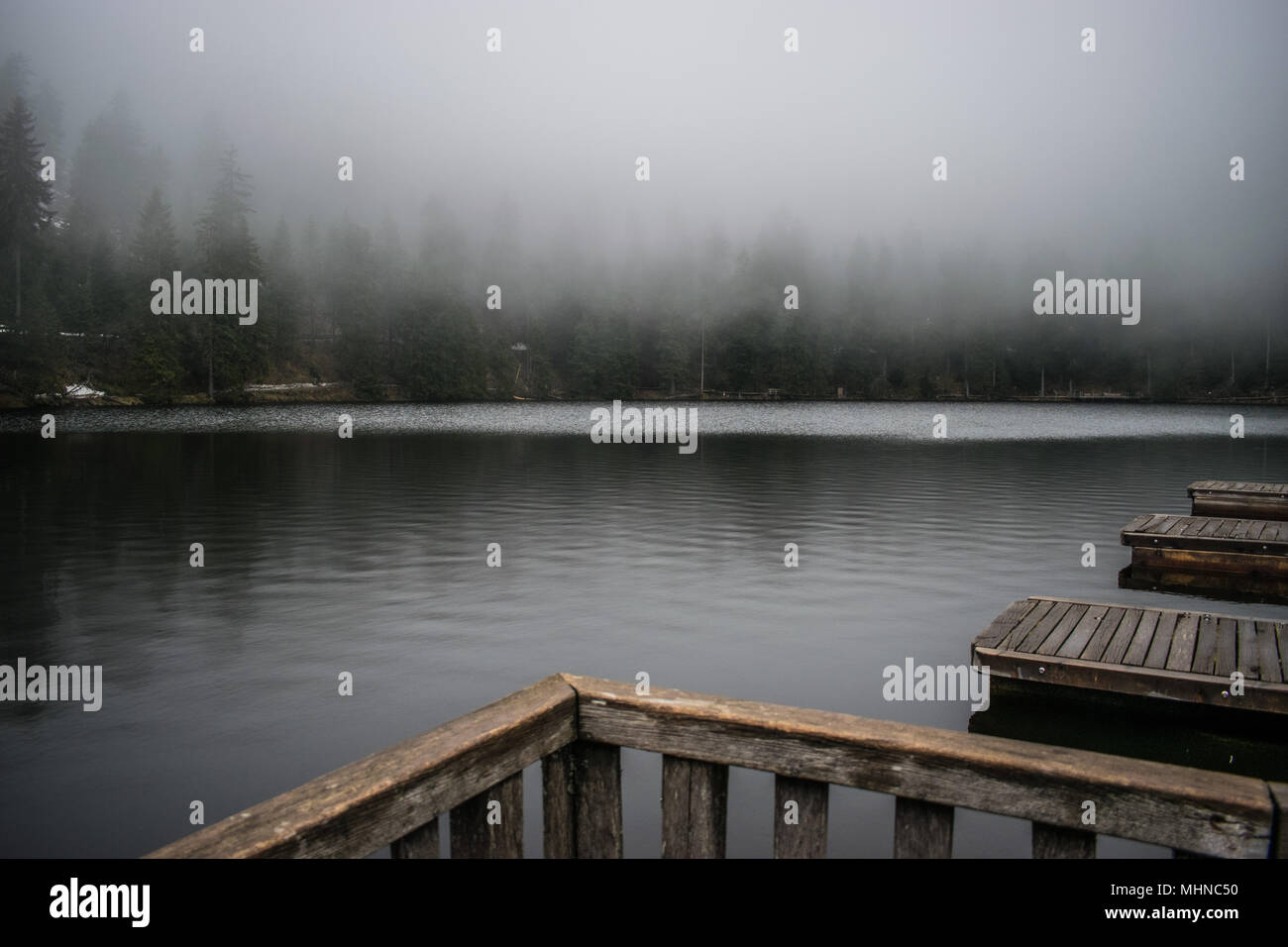The lake Mummelsee in Seebach, Black Forest, Baden-Wuerttemberg ...