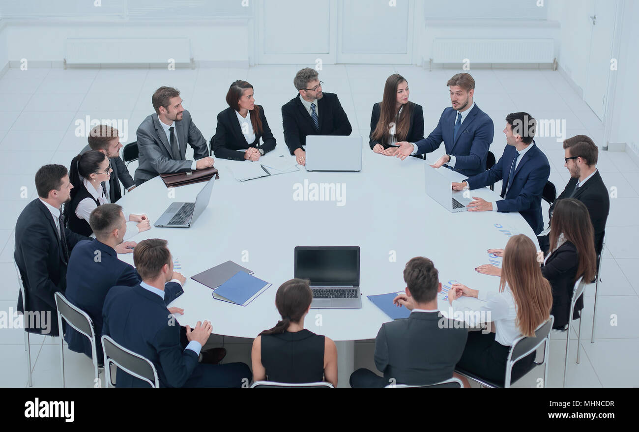 meeting business partners in the conference room Stock Photo - Alamy