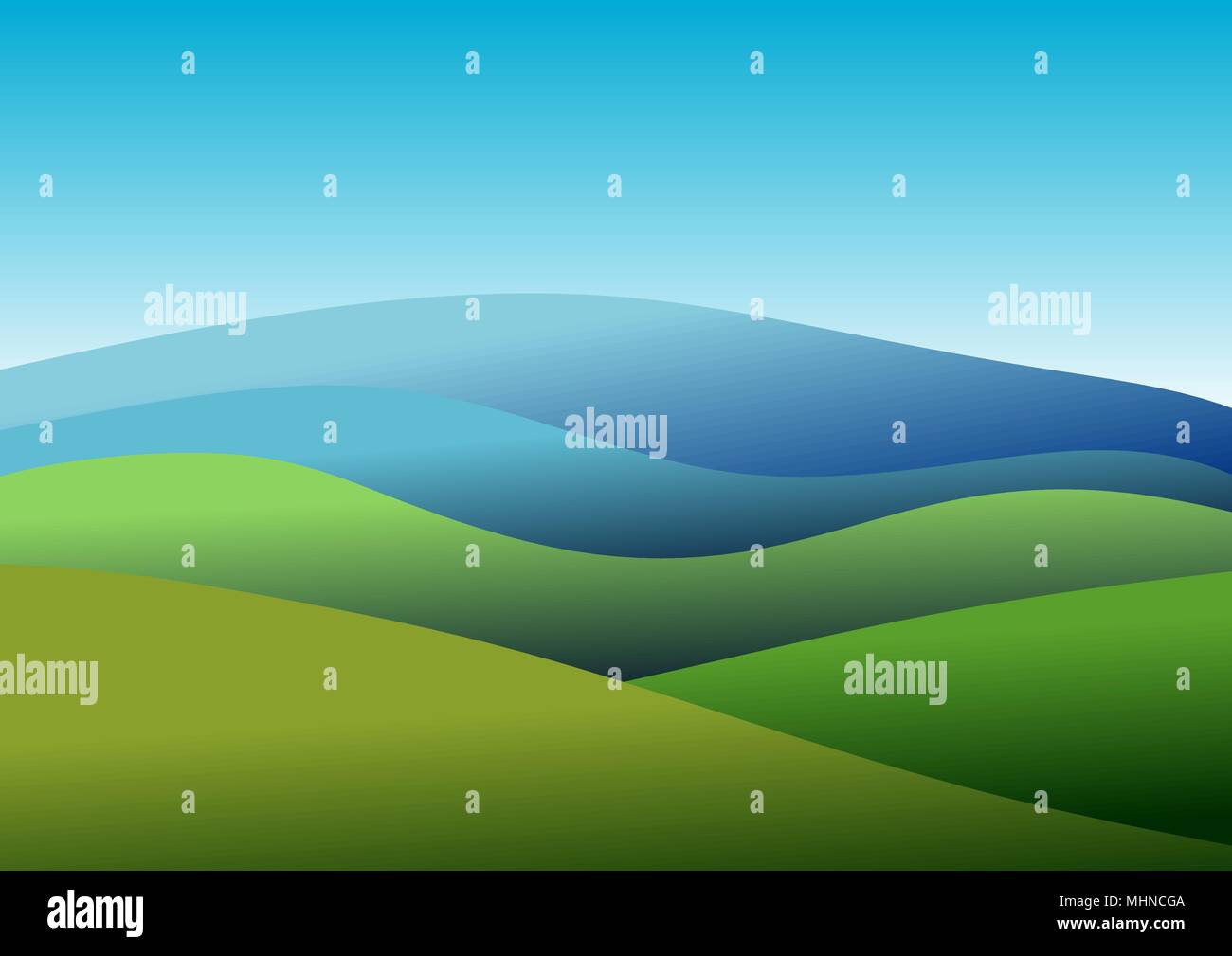 Background with landscape. Vector illustration Stock Vector Image & Art ...