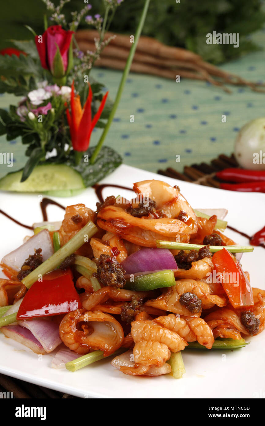 stir fried Crocodile intestine Stock Photo - Alamy