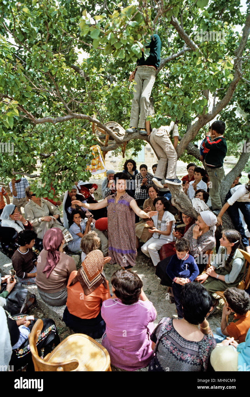Palestinian wedding dancing in West Bank, East Jerusalem, Israeli ...