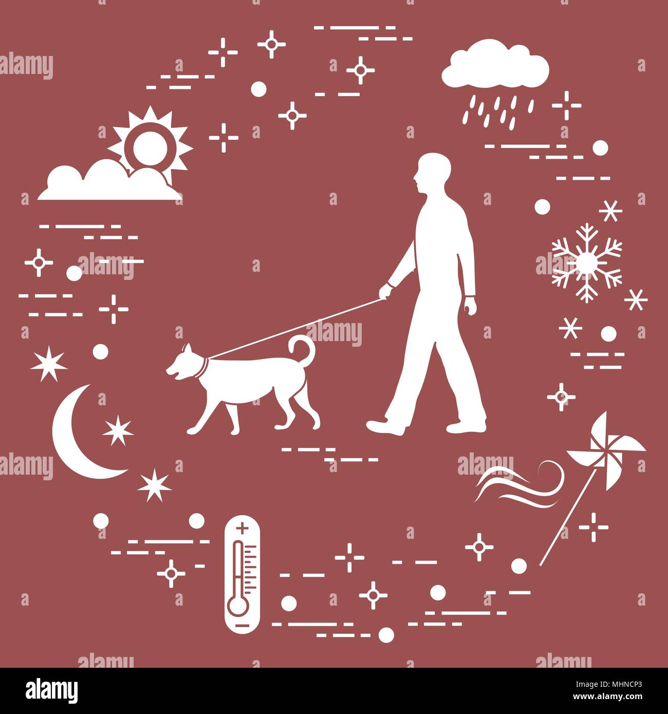 Dog weather thermometer hi-res stock photography and images - Alamy