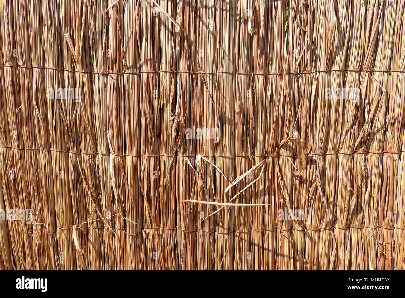 full frame reed mat background Stock Photo - Alamy