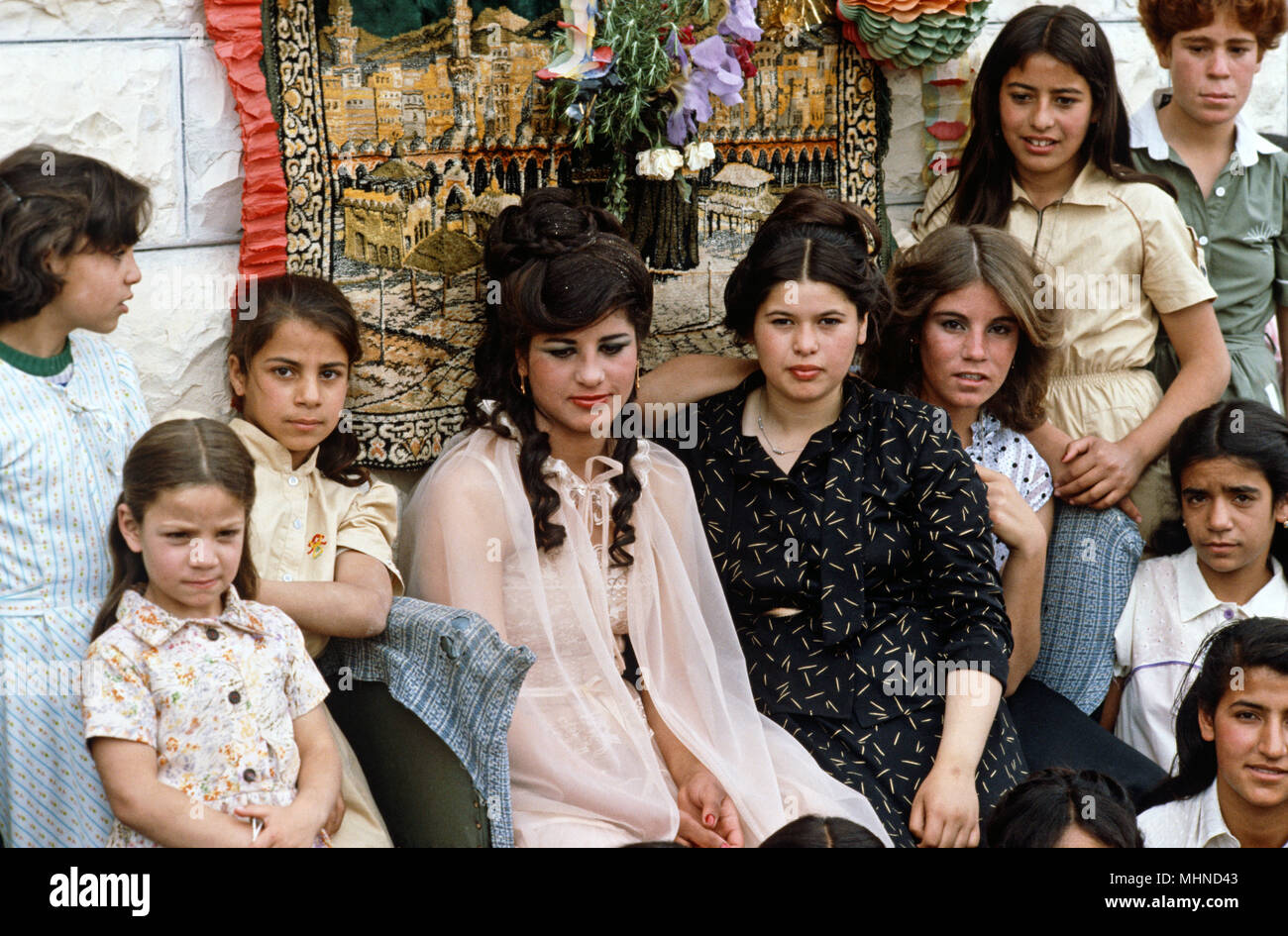 Palestinian bride at Palestinian wedding in West Bank, Israeli ...