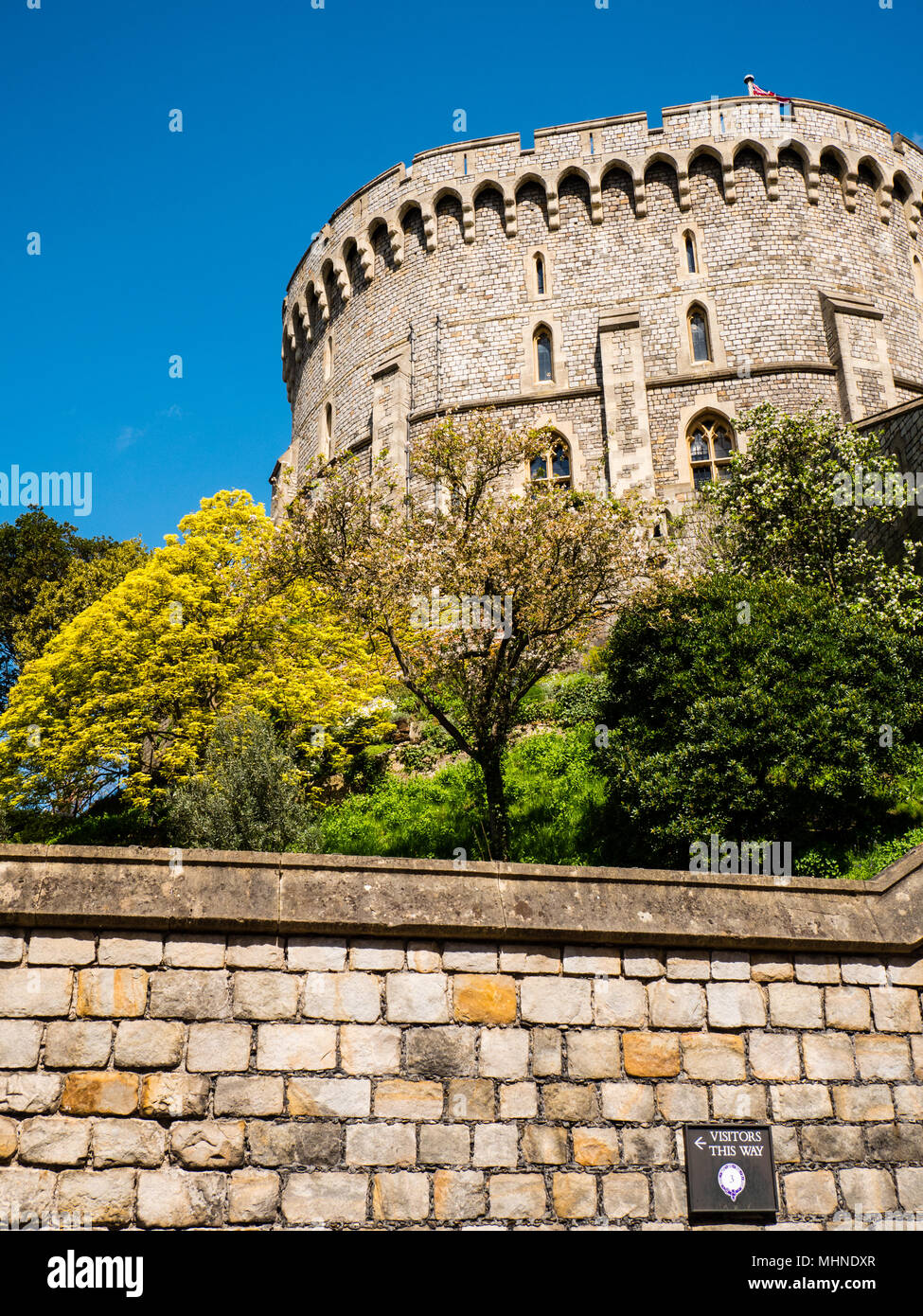 Round Tower, The Keep, Windsor Castle, Windsor, Berkshire, England, UK ...