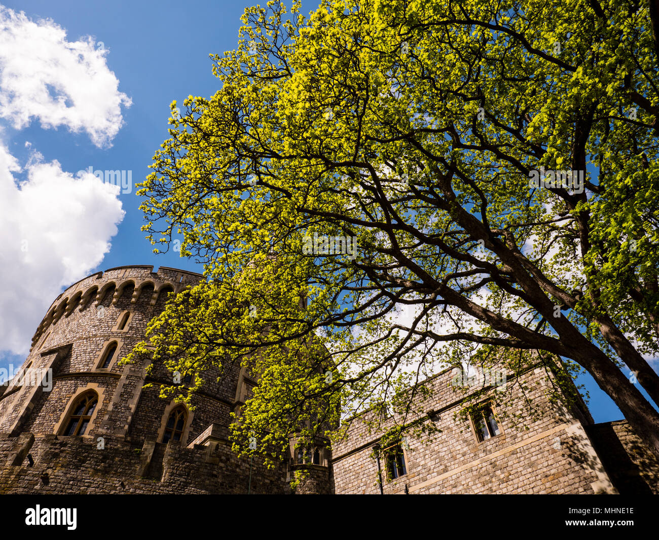Round Tower, The Keep, Windsor Castle, Windsor, Berkshire, England, UK ...
