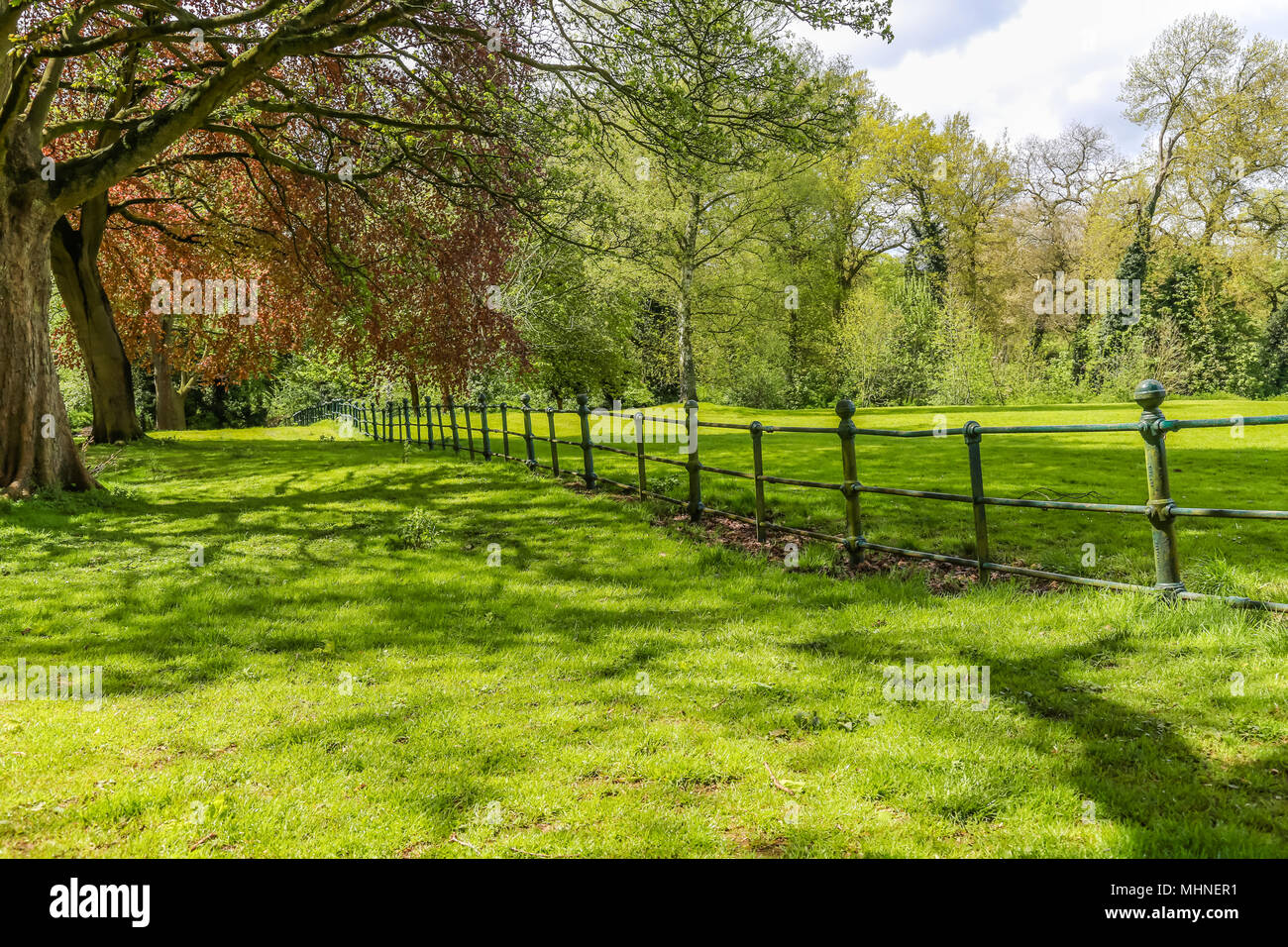 Abington Park, an urban park in the town of Northampton,uk Stock Photo ...