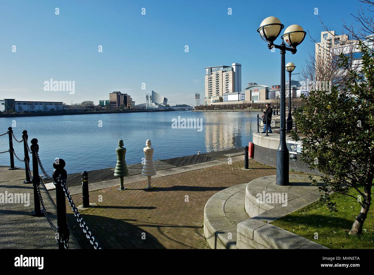 Factory Girls - Unlocking Salford Quays Stock Photo - Alamy