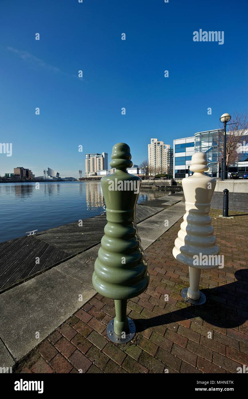 Factory Girls - Unlocking Salford Quays Stock Photo - Alamy