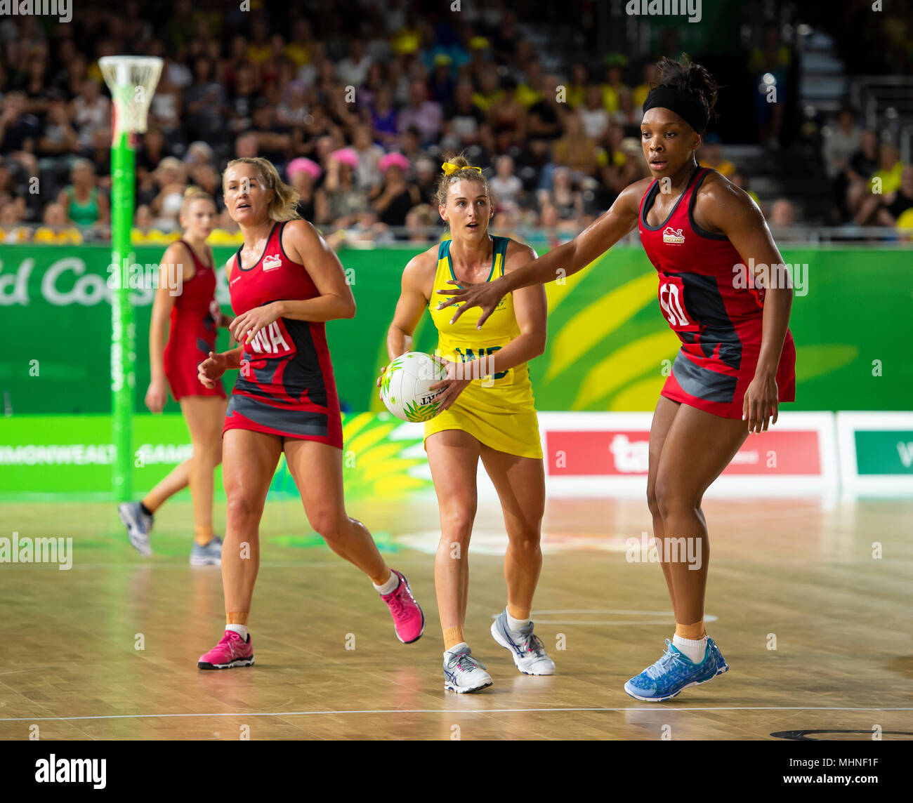 GOLD COAST, AUSTRALIA - APRIL 15: Gabi Simpson (WD) of Australia and ...