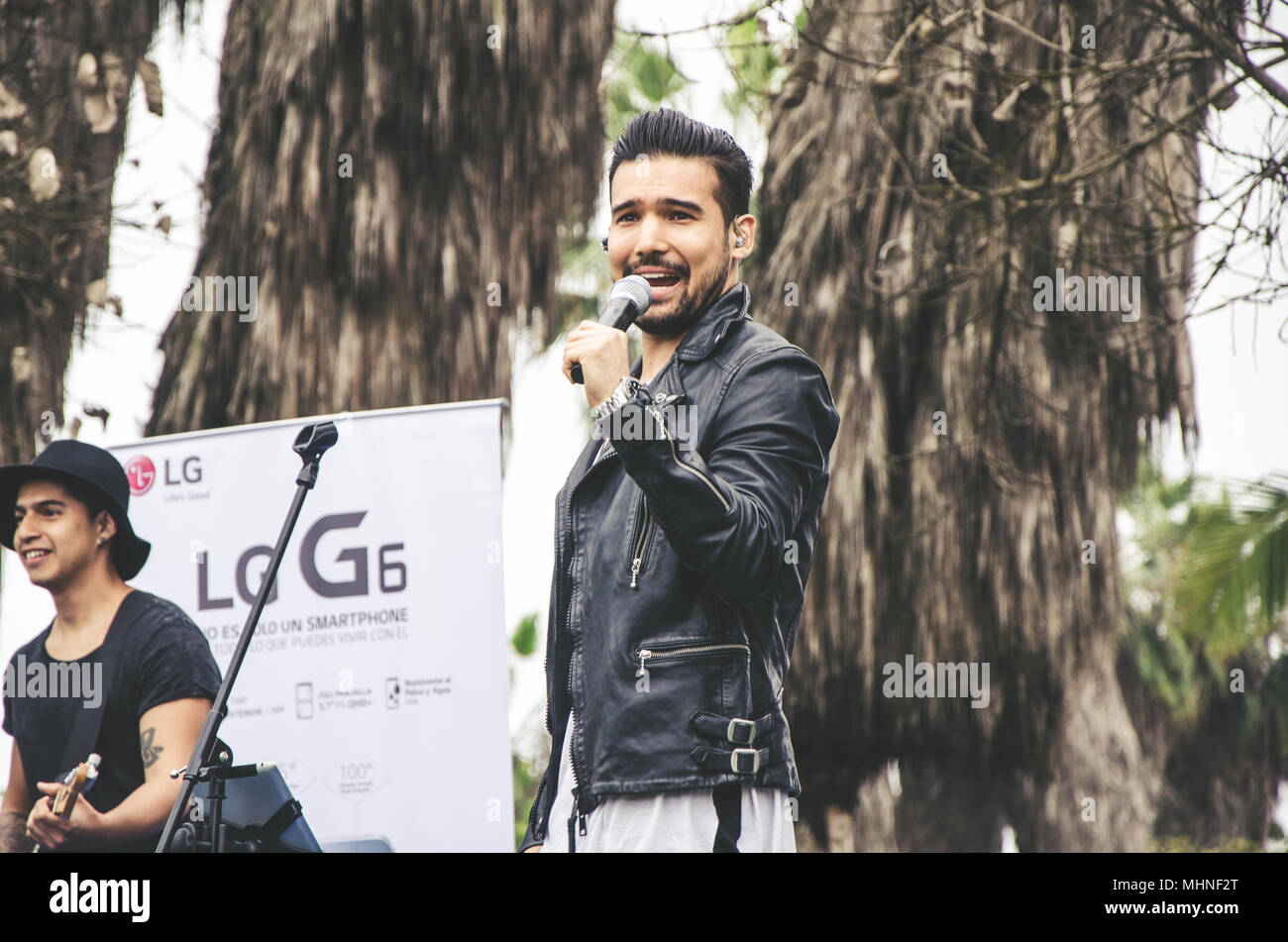 Lima, Peru - AUGUST 18th 2017: Entel Festival . Peruvian singer Ezio ...