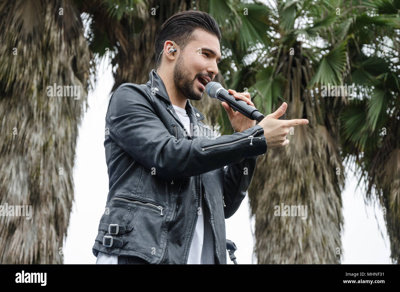 Lima, Peru - AUGUST 18th 2017: Entel Festival . Peruvian singer Ezio ...