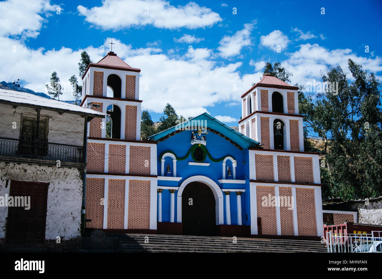 Church of Obrajillo, Canta - Lima - Peru Stock Photo - Alamy