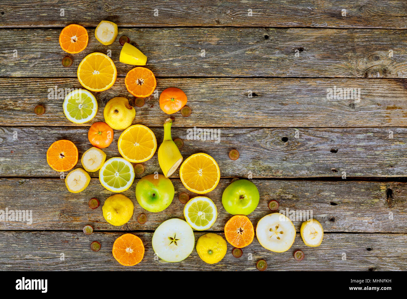 Arrangement ripe fruits and vegetables for eating healthy Stock Photo ...