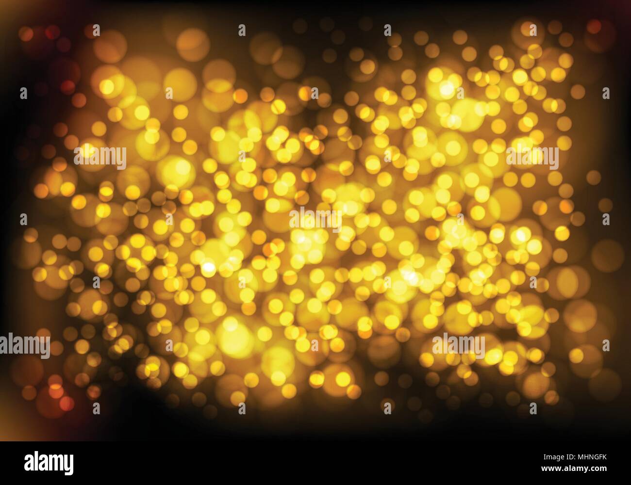 Abstract gold bokeh light luxury background vector illustration Stock ...