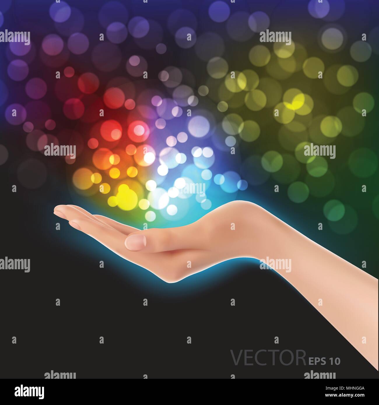 Hand color Stock Vector Images - Alamy