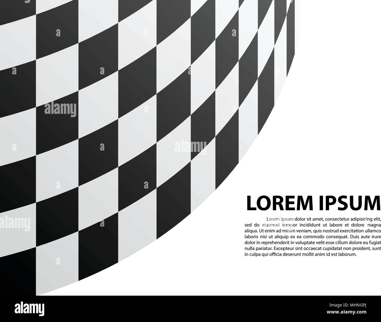 Checkered flag wave on white design race championship background vector ...