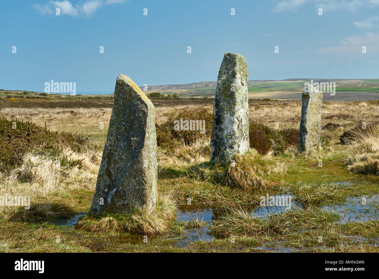 Nine maidens stone circle in hi-res stock photography and images - Alamy