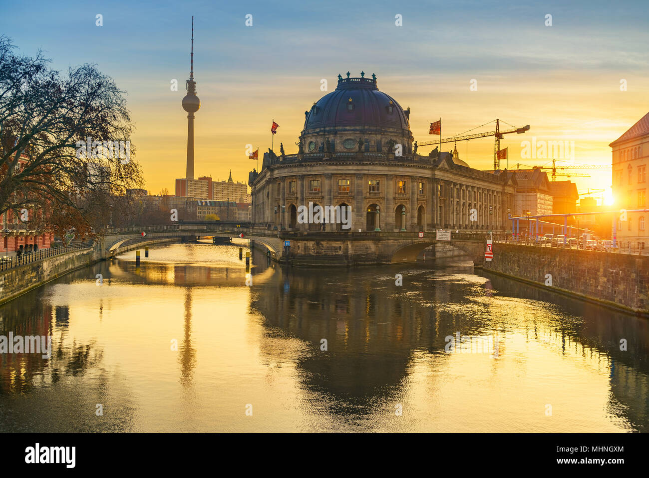 Berlin at sunny sunrise Stock Photo - Alamy