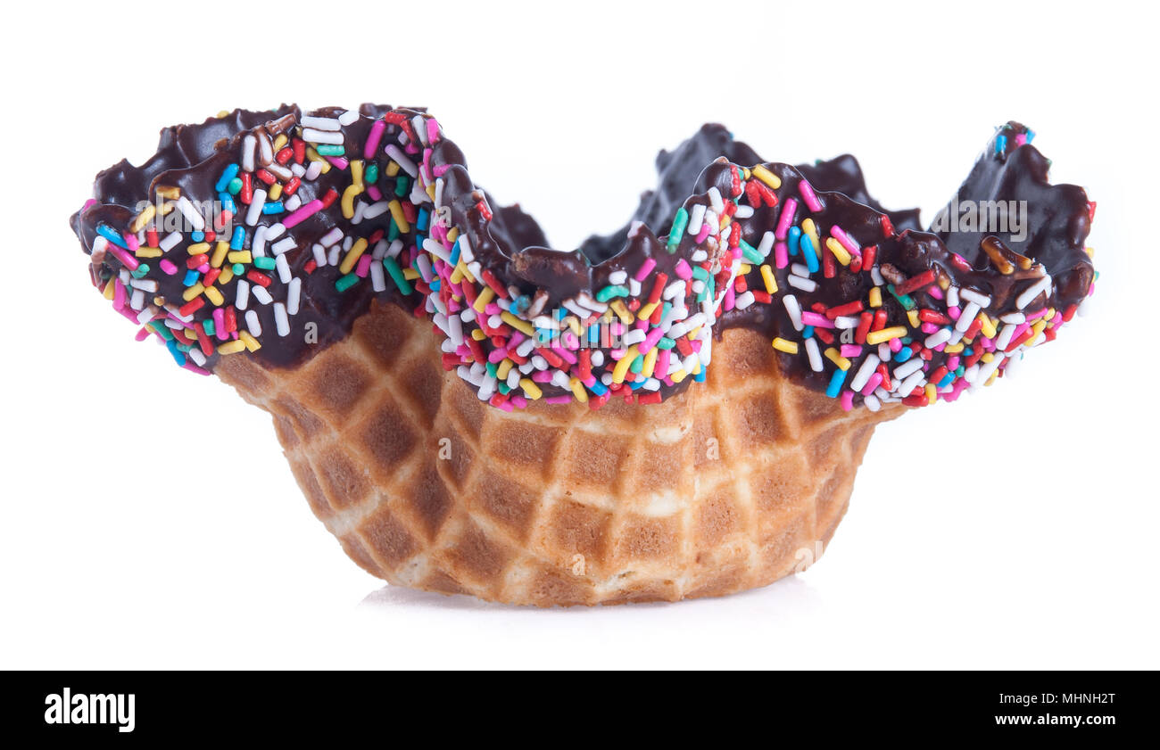 wafer bowl. wafer bowl on background Stock Photo - Alamy