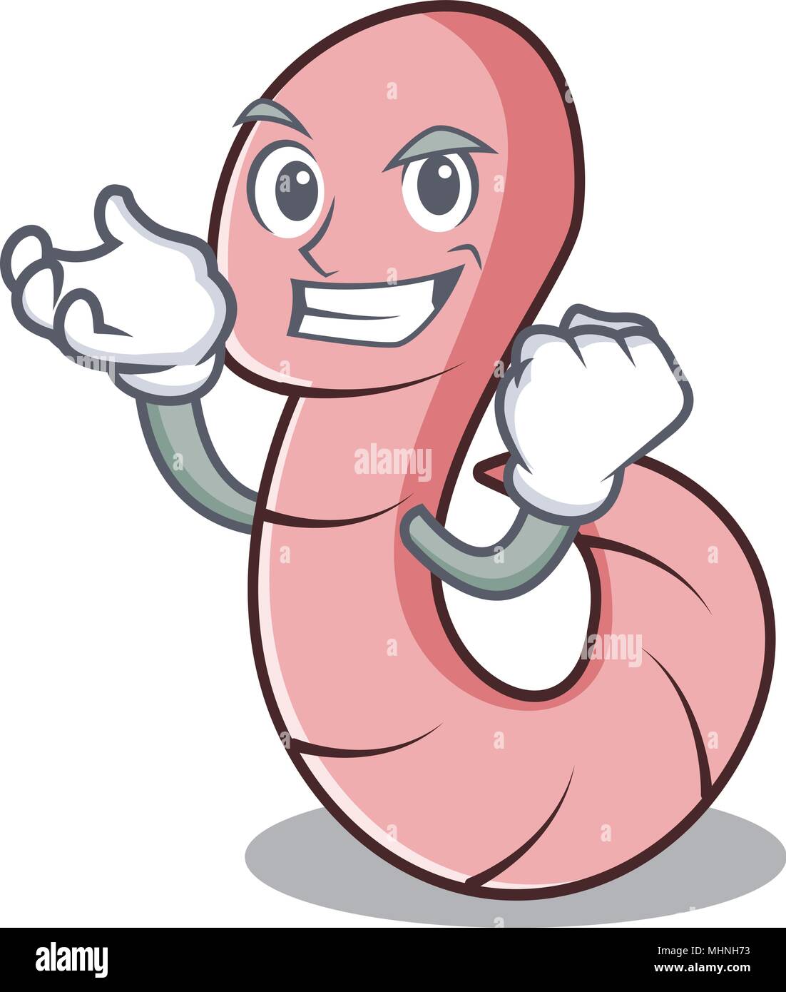 Successful worm character cartoon style Stock Vector Image & Art - Alamy