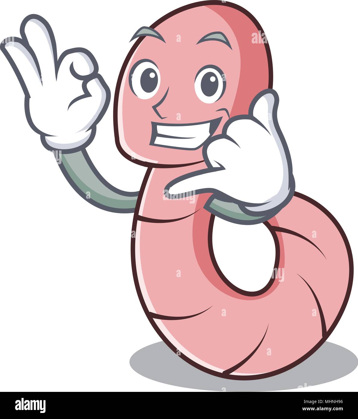 Call me worm mascot cartoon style Stock Vector Image & Art - Alamy